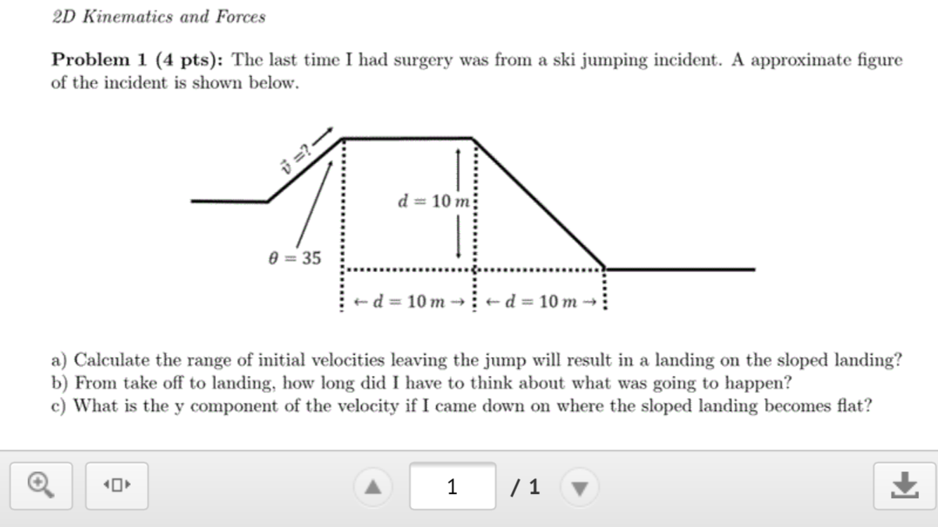 Solved 2D Kinematics and Forces Problem 1 (4 pts): The last | Chegg.com
