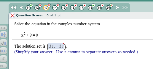 Solved Solve the equation in the complex number system. x^2 | Chegg.com