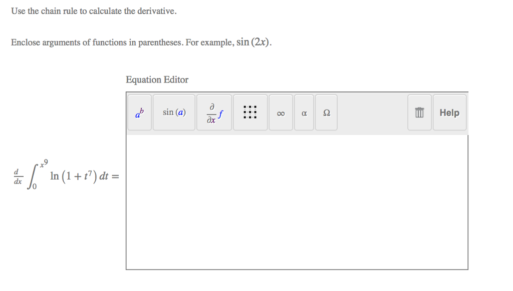 Solved Use the chain rule to calculate the derivative. | Chegg.com