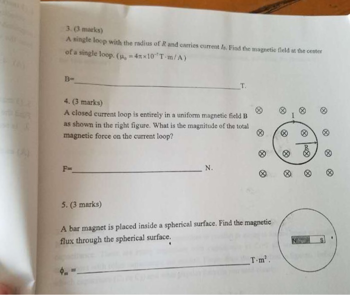 Solved A single loop with the radius of R and carries | Chegg.com