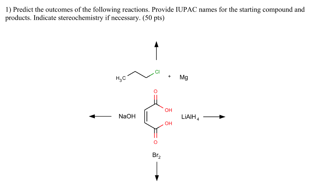 Solved 1 Predict The Outcomes Of The Following Reactions Chegg Solved 1 Predict The Outcomes Of The Following Reactions Chegg