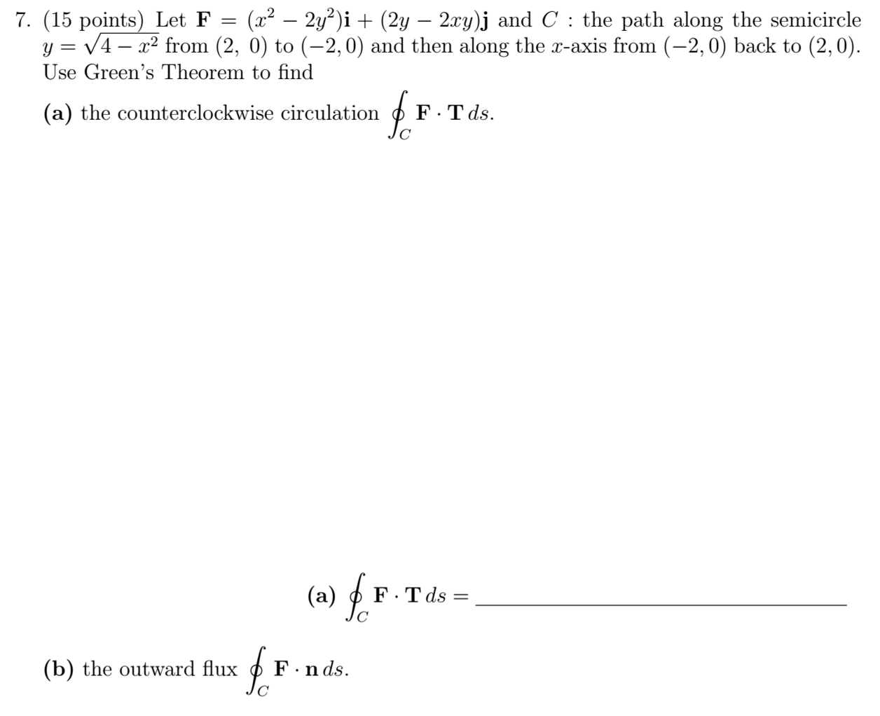 Solved Let F = (x^2 - 2y^2)i + (2y - 2xy)j and C: the path | Chegg.com Solved Let F = (x^2 - 2y^2)i + (2y - 2xy)j and C: the path | Chegg.com