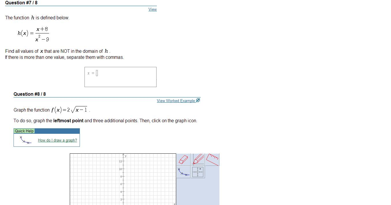 Solved The function h is defined below. Find all values of | Chegg.com
