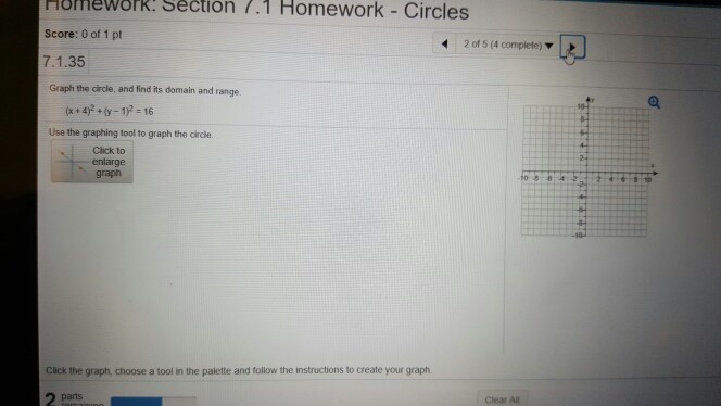 Solved Homework: Section 7.2 Homework-Ellipses Score: 0 of 1 | Chegg.com
