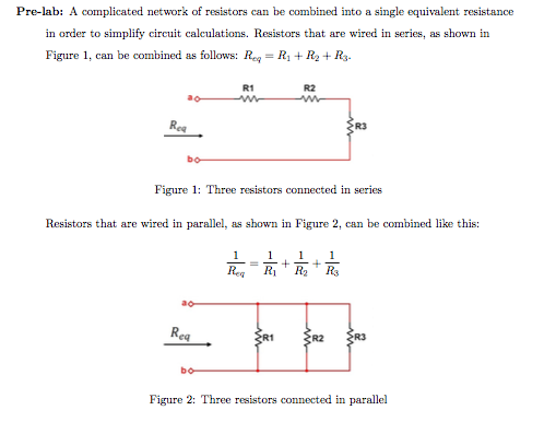 Solved Pre-lab: A complicated network of resistors can be | Chegg.com