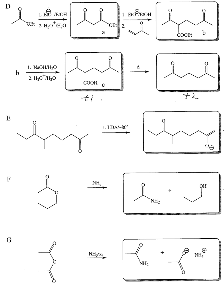 Solved 1. EtO/EtOH OEt 2. H3O20 COOEt 1. NaOH/H20 2. ?????? | Chegg.com