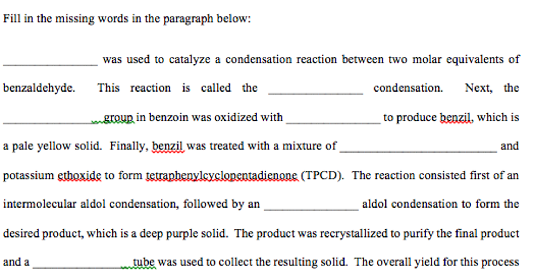 Solved Fill In The Missing Words In The Paragraph Below Chegg