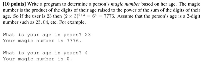 Solved [10 points] Write a program to determine a person's | Chegg.com