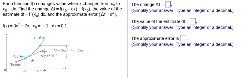 Solved Each function f(x) changes value when x changes from | Chegg.com Solved Each function f(x) changes value when x changes from | Chegg.com