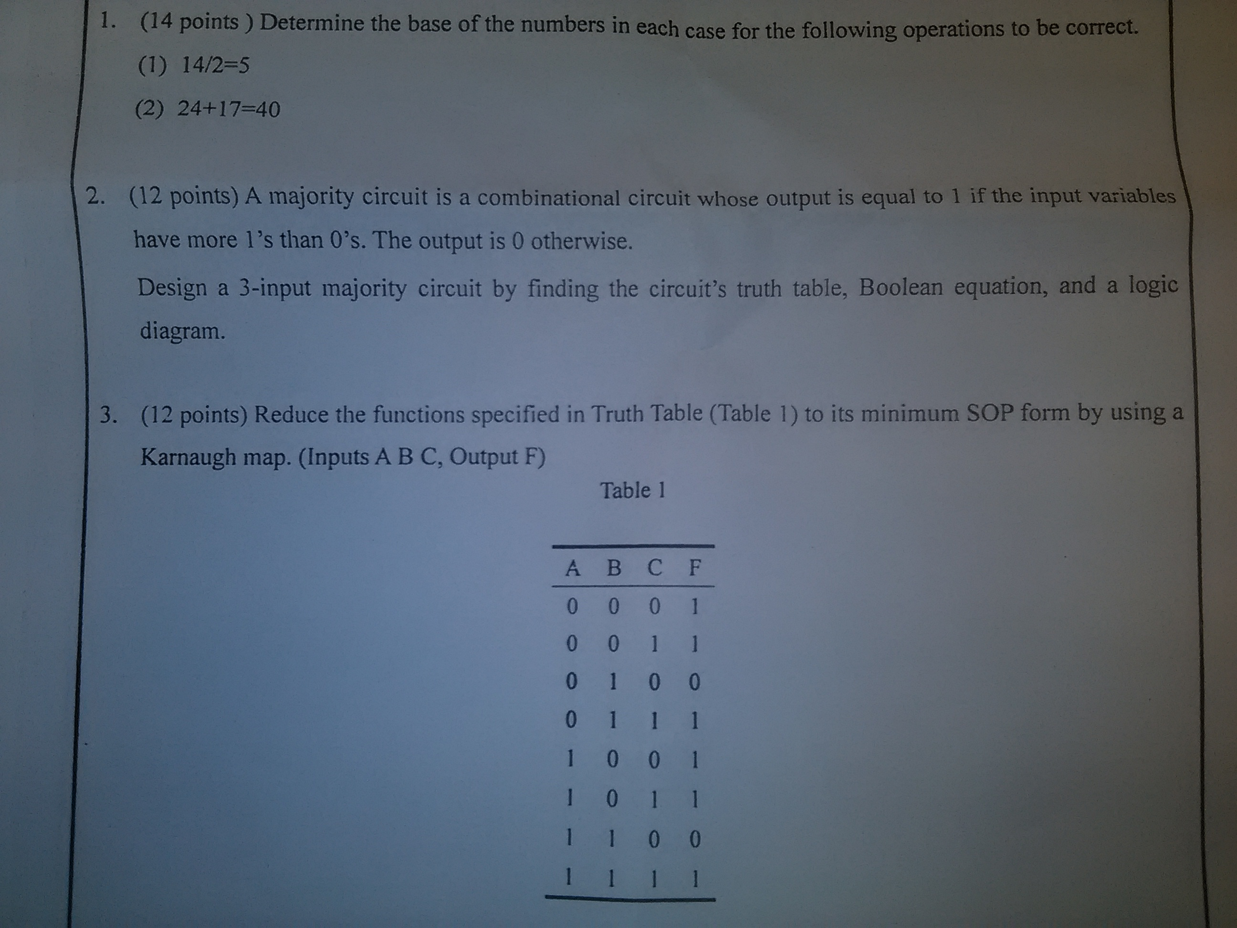 Solved Determine the base of the numbers in each case for | Chegg.com