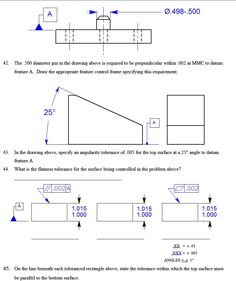Geometric Dimensioning And Tolerancing First Midte... | Chegg.com