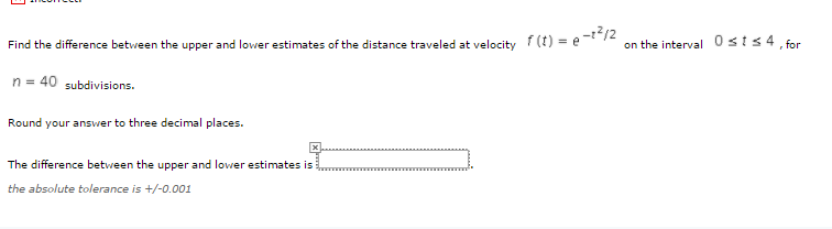 Solved Find the difference between the upper and lower | Chegg.com