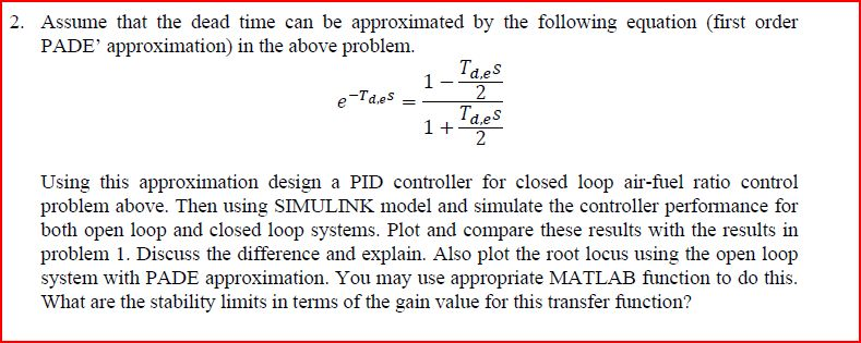 2 Assume That The Dead Time Can Be Approximated By