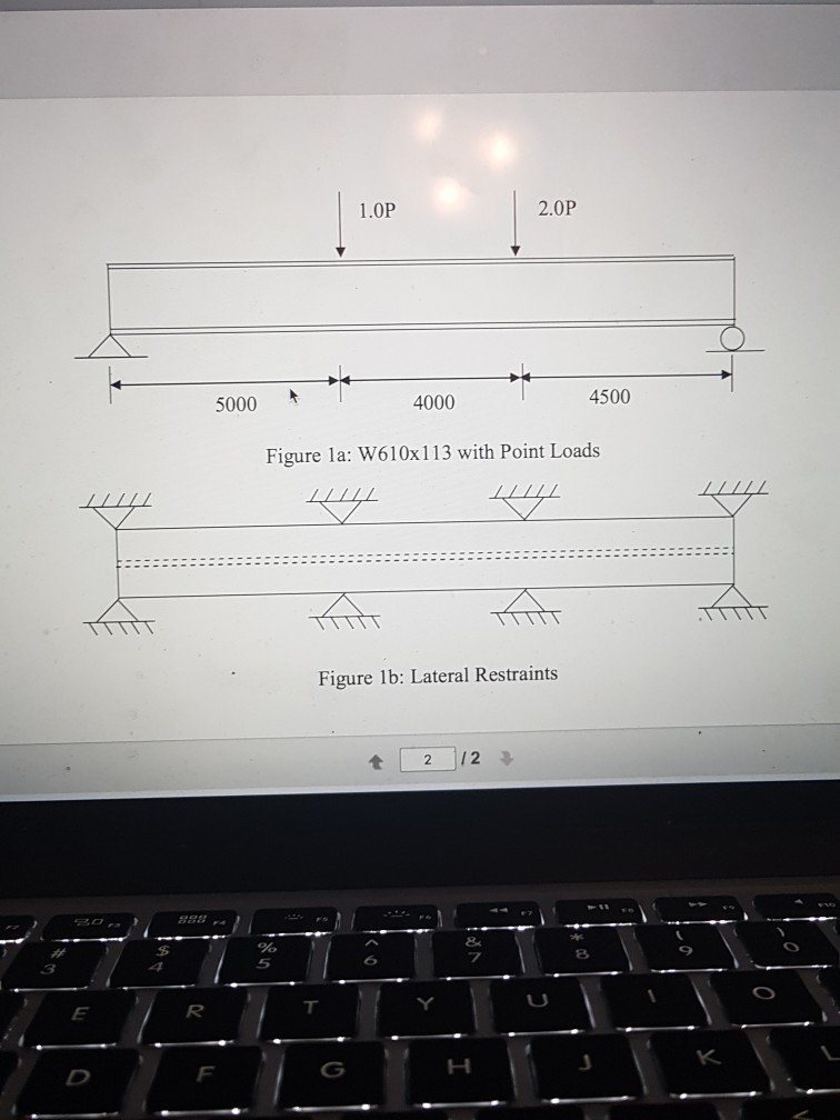 Solved Question 3 A W610x113, Grade 350W steel, is loaded by | Chegg.com