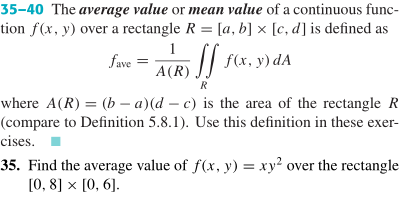 Solved The average value or mean value of a continuous | Chegg.com