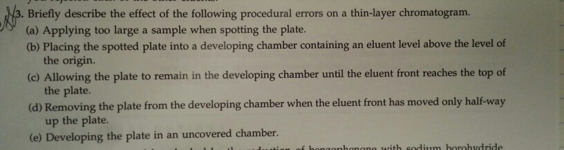 Solved Briefly describe the effect of the following | Chegg.com