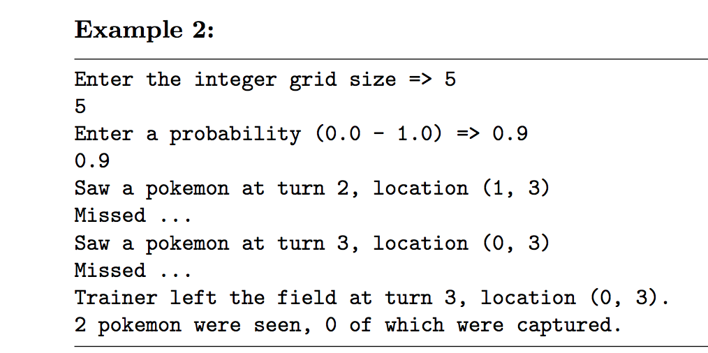 Solved Python language: A pokemon trainer is placed in | Chegg.com
