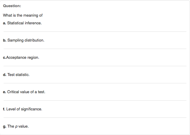 Solved What is the meaning of Statistical inference. | Chegg.com