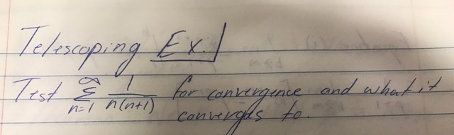 Solved Use telescoping series to test for convergence and | Chegg.com