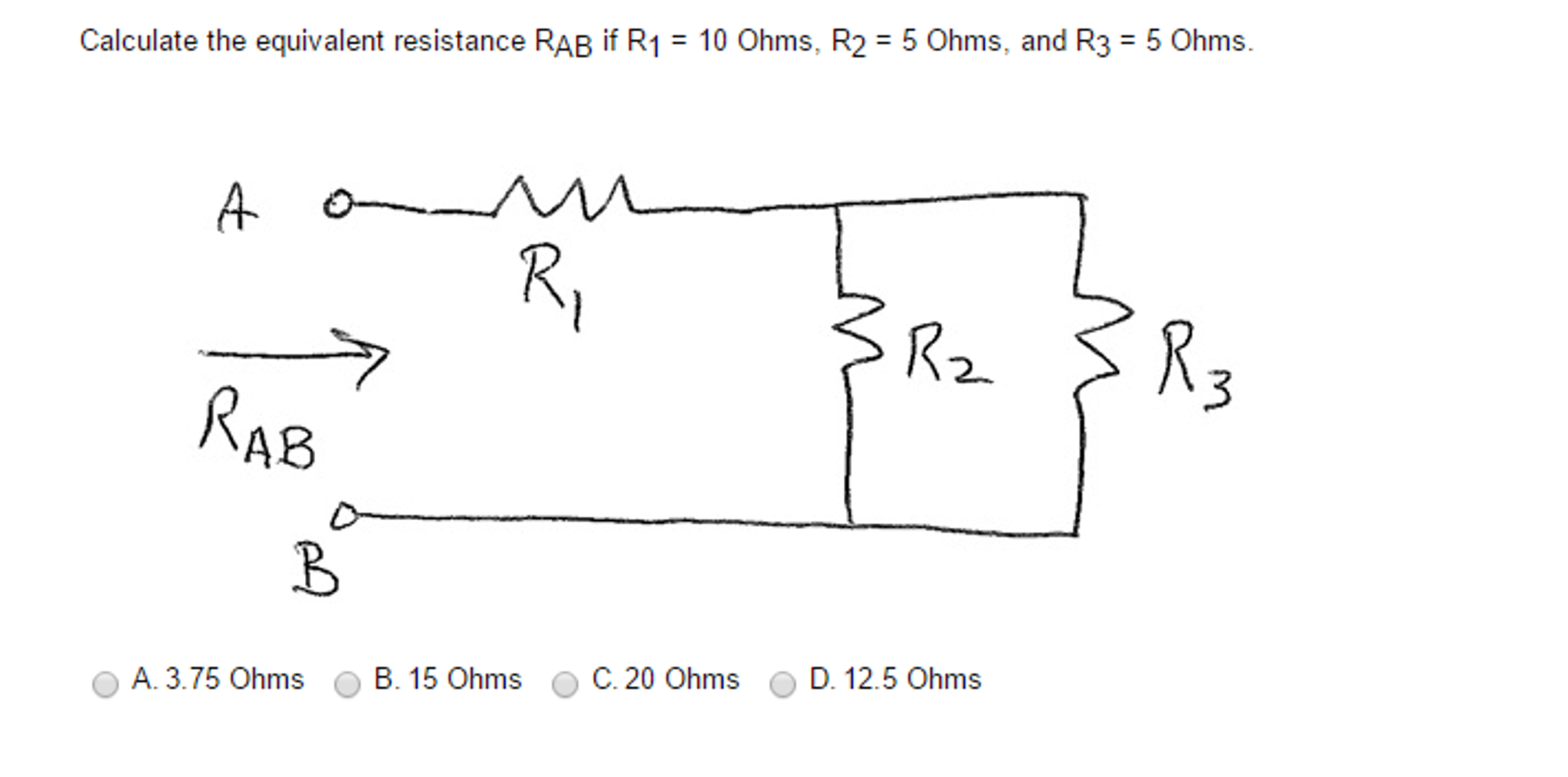 Solved Calculate the equivalent resistance R_ab if R_1 = 10 | Chegg.com