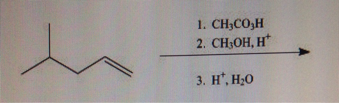Solved CH3CO3H 2, CH3OH, H+ | Chegg.com