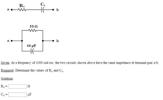 Solved Cs 50 Q 40 HF Given At A Frequency Of 1000 Rad Sec Chegg solved-cs-50-q-40-hf-given-at-a-frequency-of-1000-rad-sec-chegg