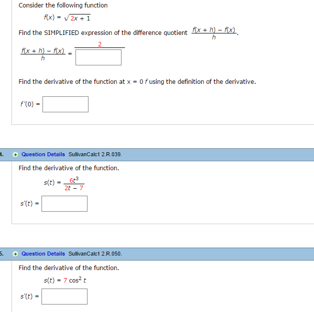 Solved Consider the following function f (x) = Squareroot | Chegg.com