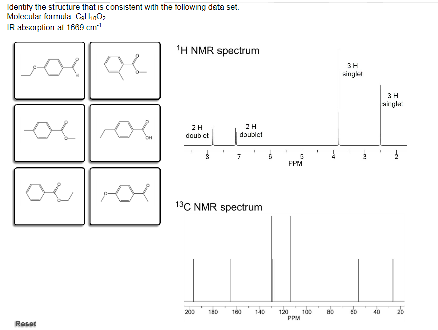 Solved Identify the structure that is consistent with the | Chegg.com