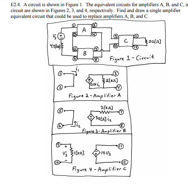 Solved A circuit is shown in Figure 1. The equivalent | Chegg.com