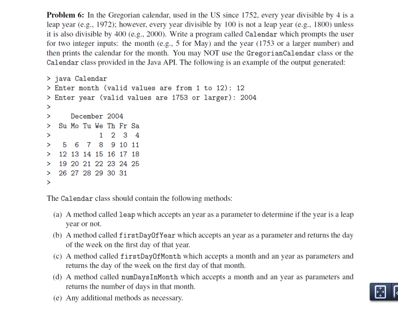 Solved In the Gregorian calendar, used in the US since 1752. | Chegg.com