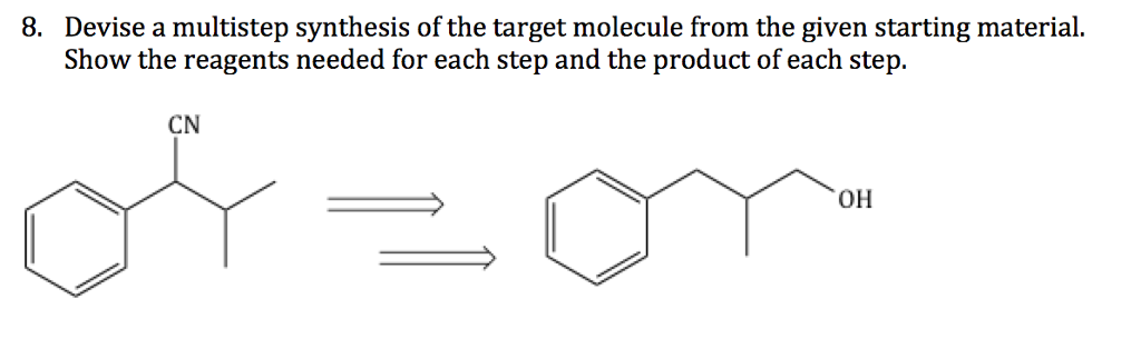 Solved Devise a multistep synthesis of the target molecule | Chegg.com
