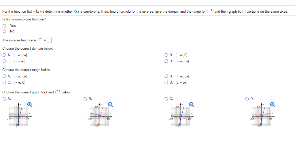 Solved For The Function F x 4x 5 Determine Whether F x Chegg