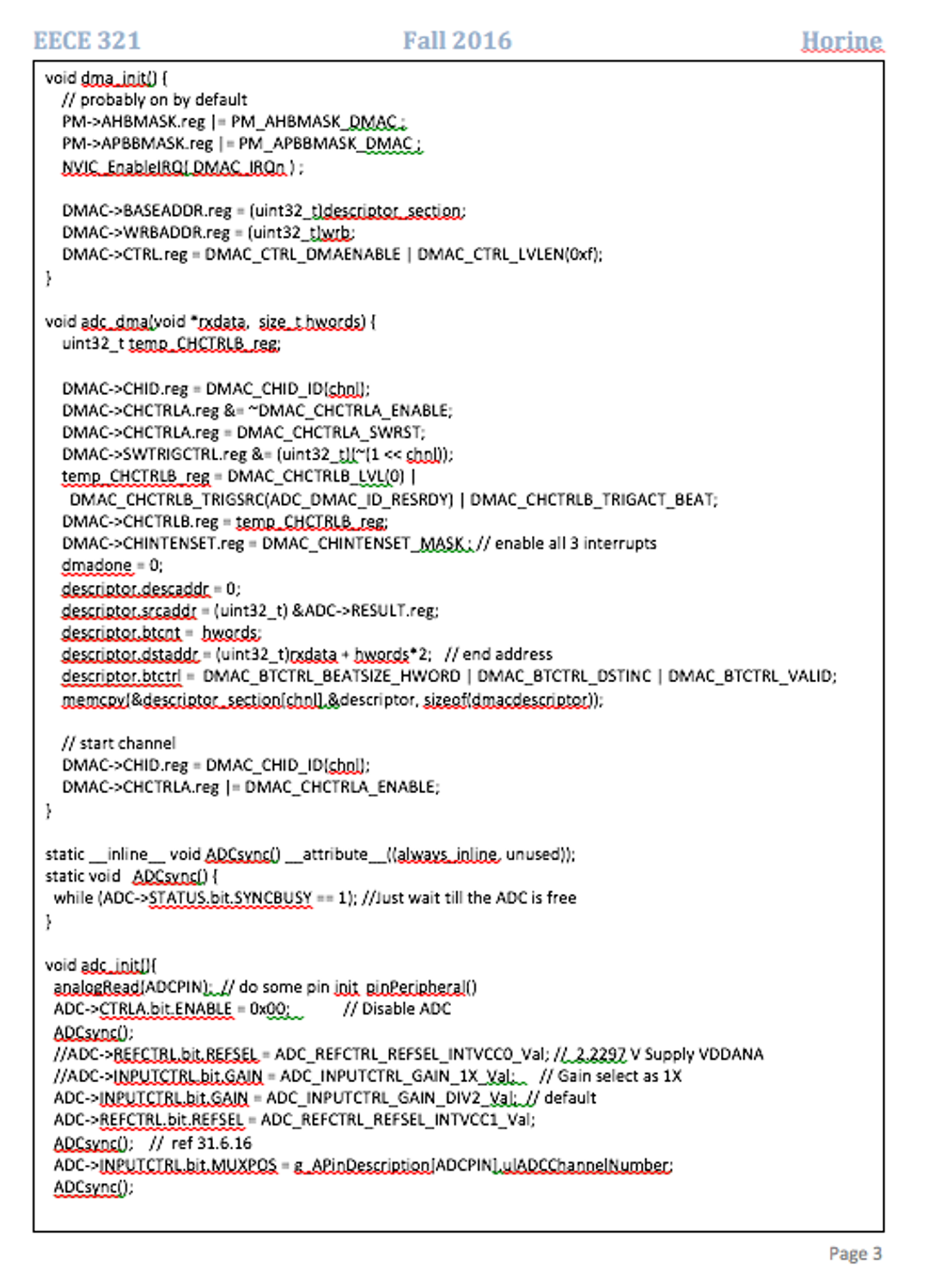 Direct Memory Access (3 points 1. The SAM3X processor | Chegg.com