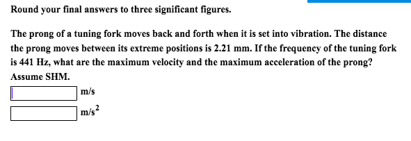 Solved Round your final answers to three significant figures | Chegg.com