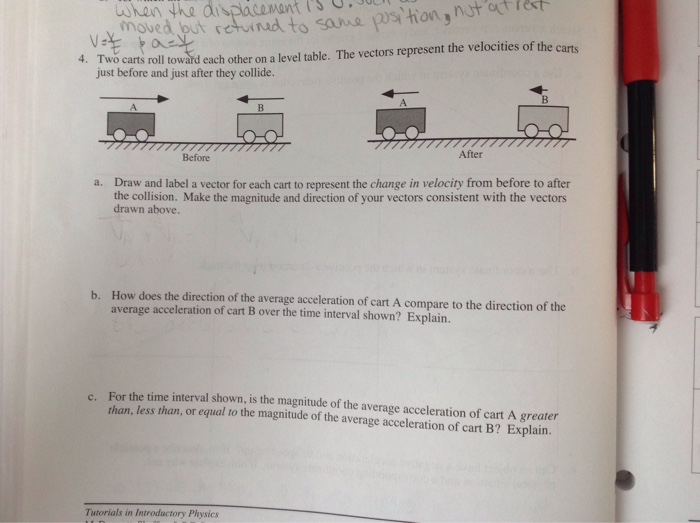 4. Two cans roll toward each other on a level table. | Chegg.com