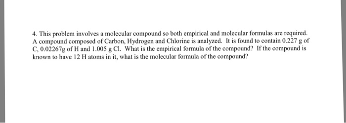 Solved This problem involves a molecular compound so both | Chegg.com
