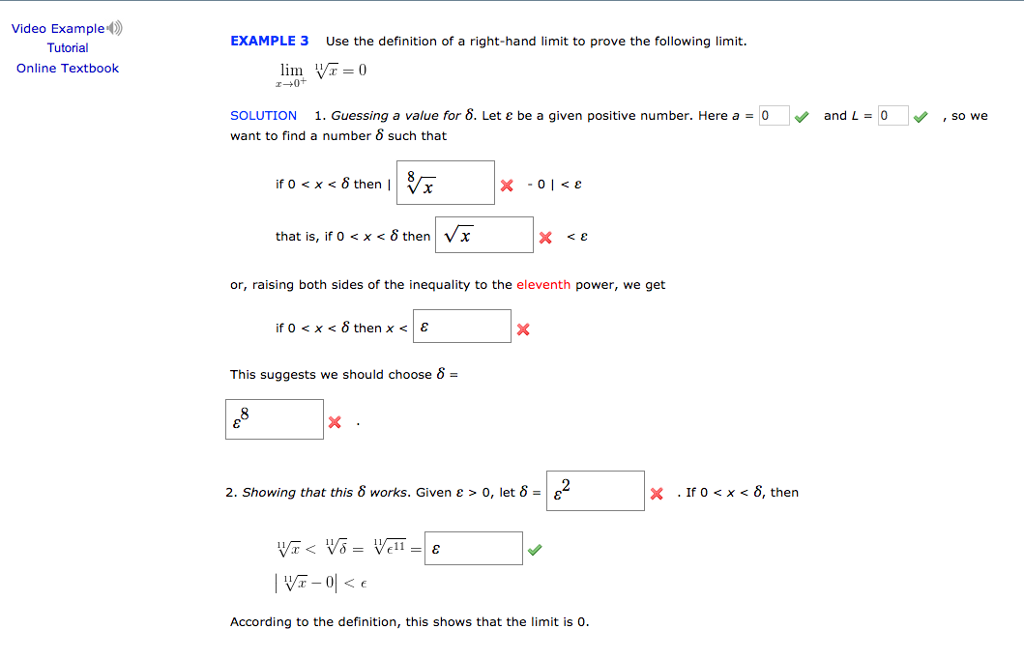 Solved Use the definition of a right-hand limit to prove the | Chegg.com