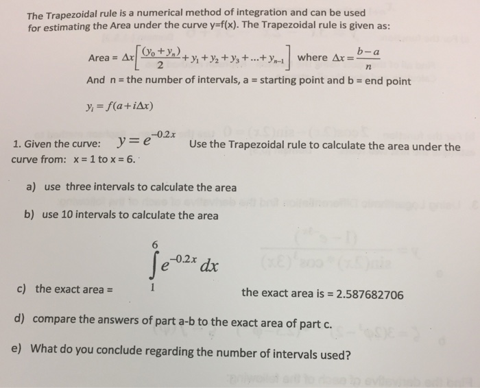 Solved The Trapezoidal rule is a numerical method of | Chegg.com
