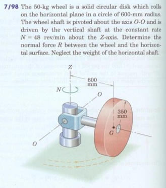 The 50-kg wheel its a solid circular disk which rolls | Chegg.com