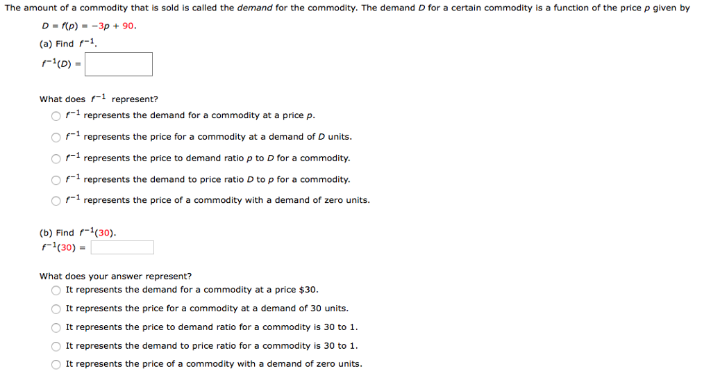 Solved The amount of a commodity that is sold is called the | Chegg.com