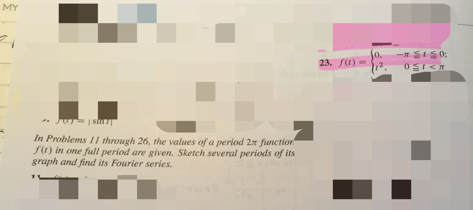 Solved In Problems 11 through 26, the values of a period 2pi | Chegg.com