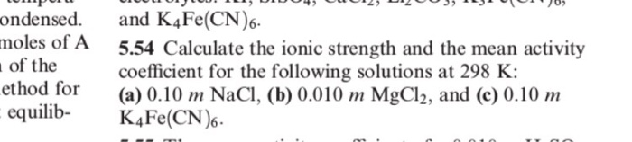 Solved Calculate the ionic strength and the mean activity | Chegg.com