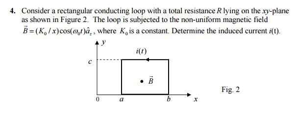 Solved Consider a rectangular conducting loop with a total | Chegg.com