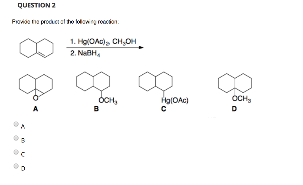 Solved QUESTION 1 1. 9-BBN 2. H202, NaOH What is the product | Chegg.com