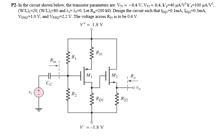 Solved - In the circuit shown below, the transistor | Chegg.com