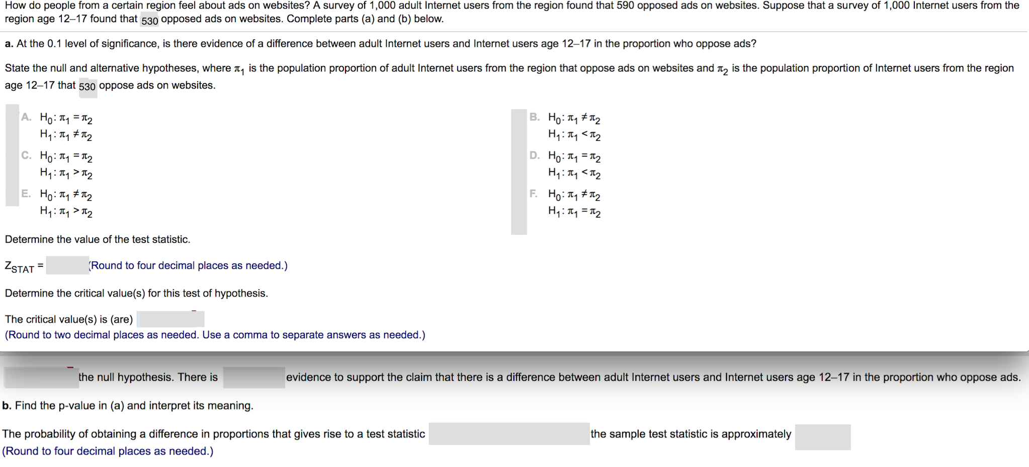 Solved How do people from a certain region feel about ads on | Chegg.com