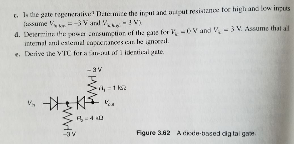 Solved 2. [M, None, 3.2] A diode-based digital gate is shown | Chegg.com
