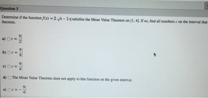 Solved Determine if the function f(x) = |2 squareroot x - | Chegg.com