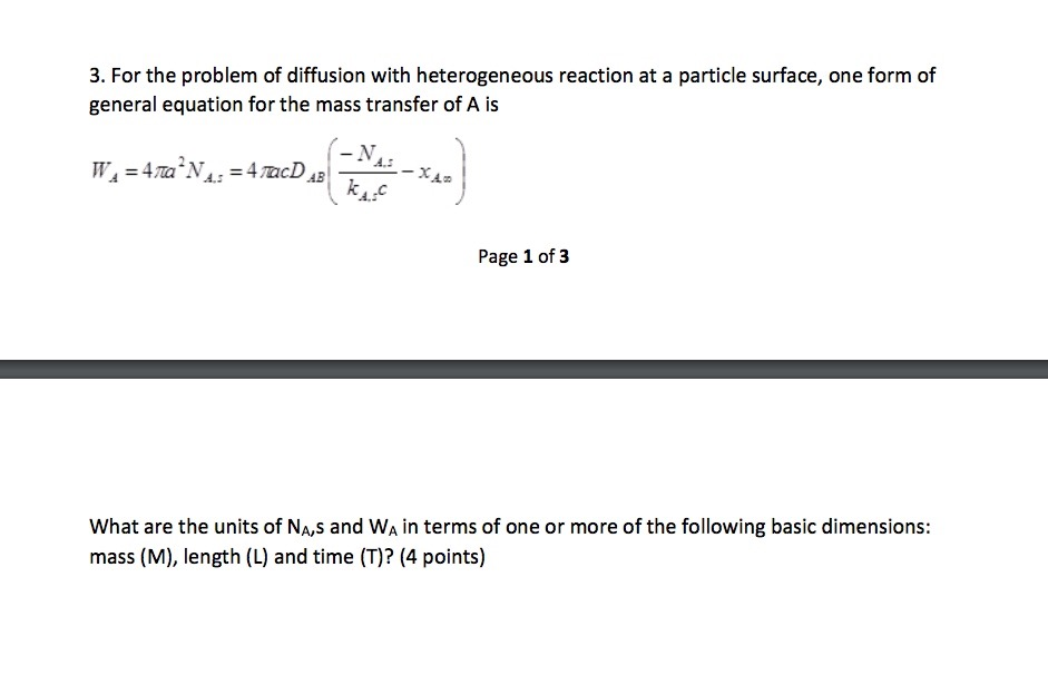 Solved For the problem of diffusion with heterogeneous | Chegg.com