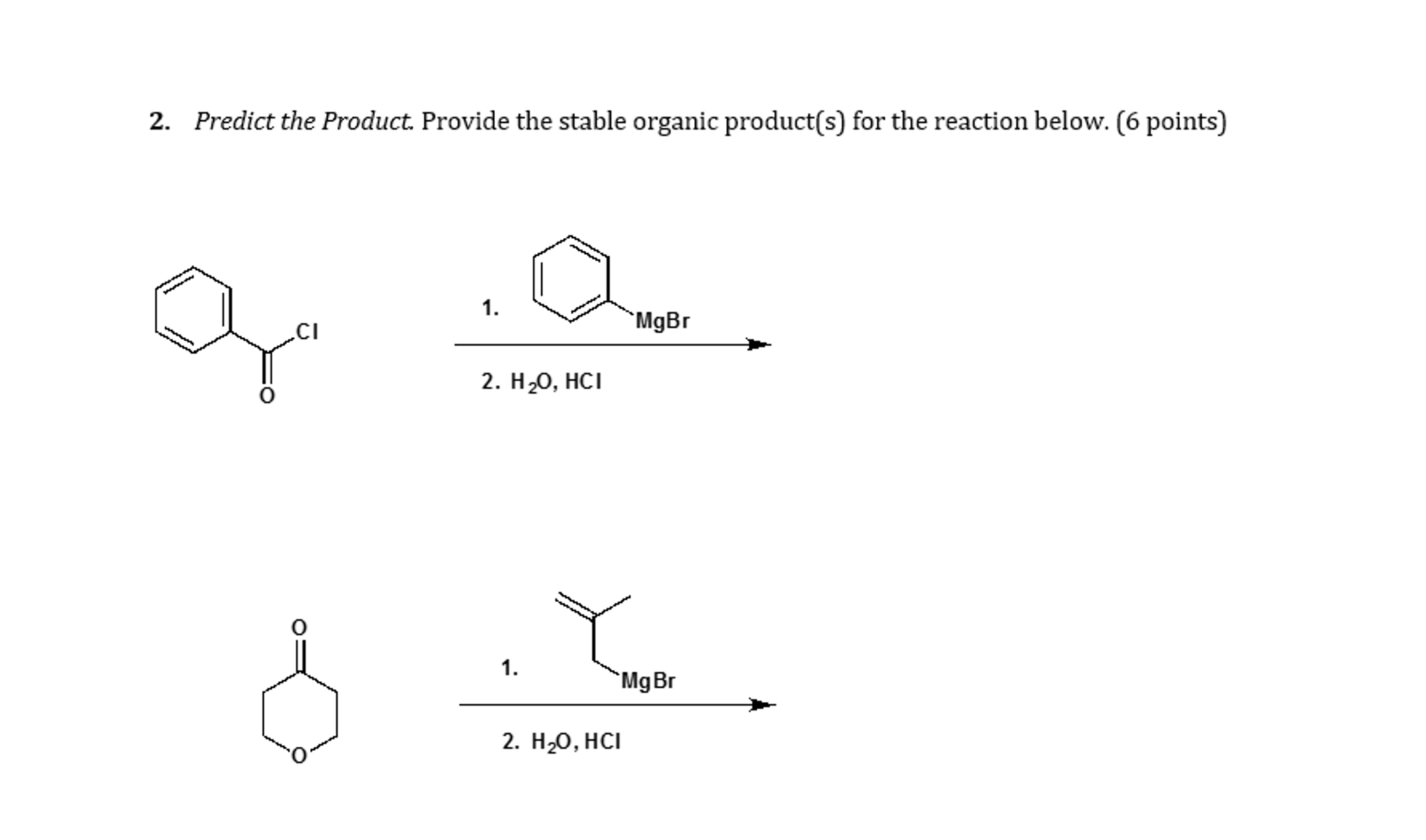 Solved Predict the Product Provide the stable organic | Chegg.com